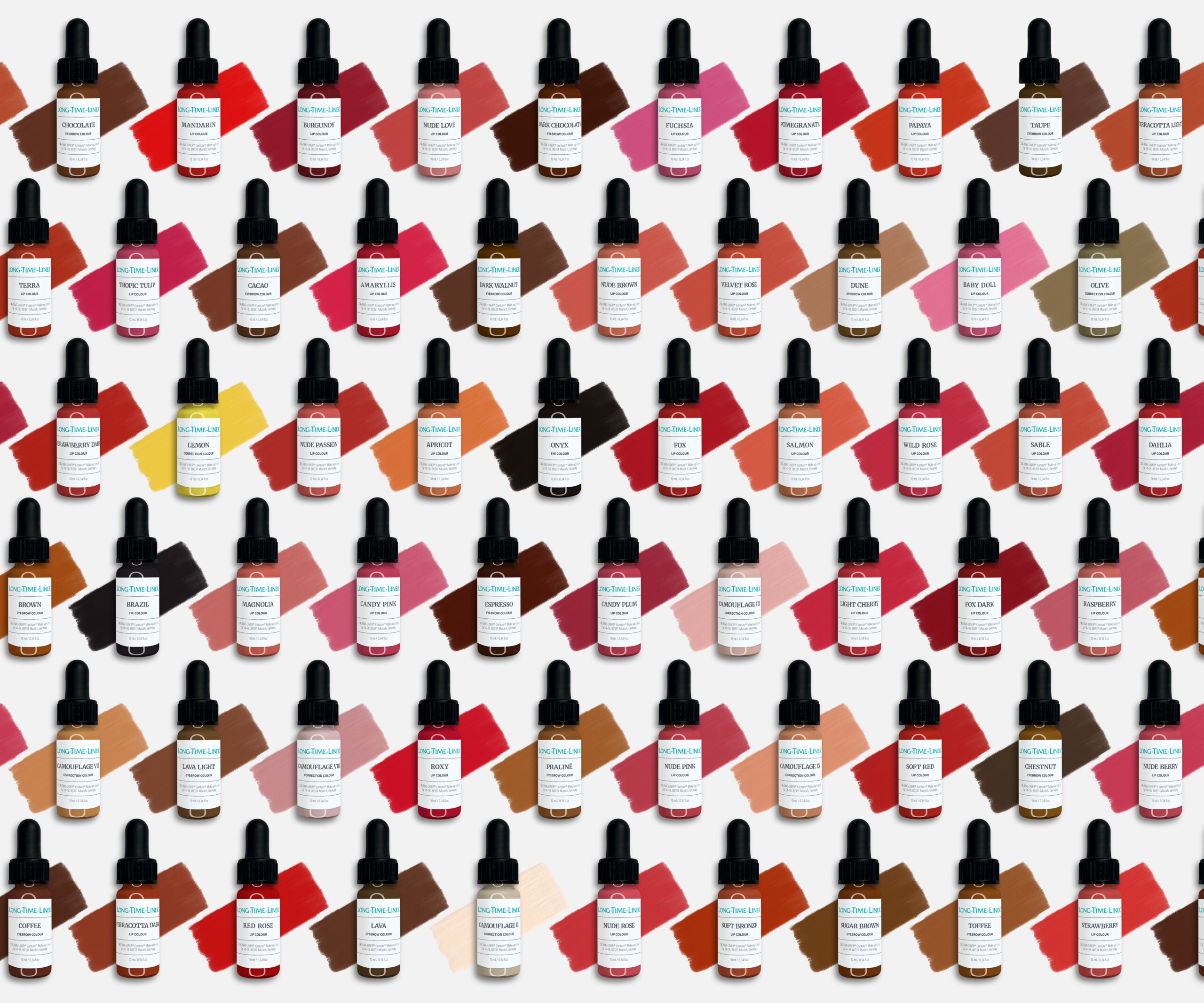 Premium PMU Color Chart / Farbkarte - LONG-TIME-LINER ® OnlineSHOP
